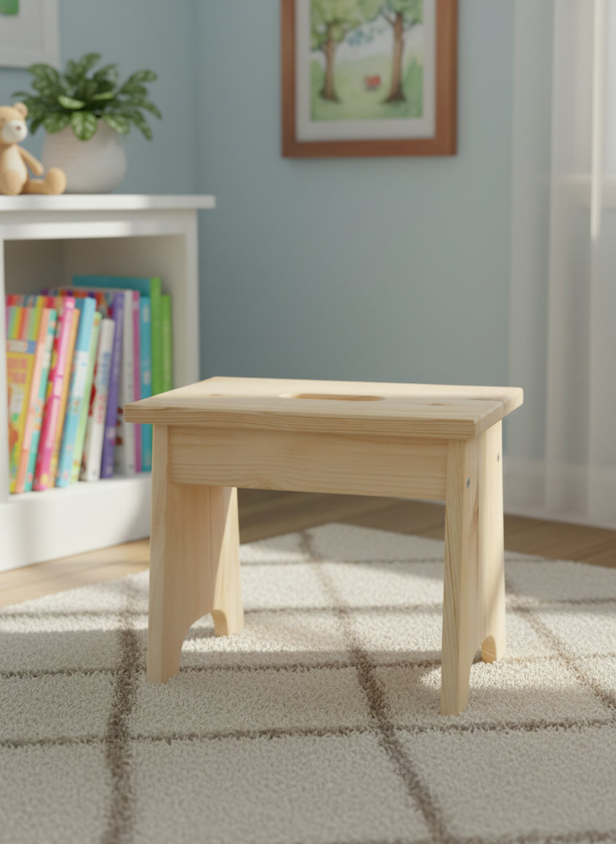 Табурет деревянный Мини MINI, 32х20х27 см из массива сосны, универсальный