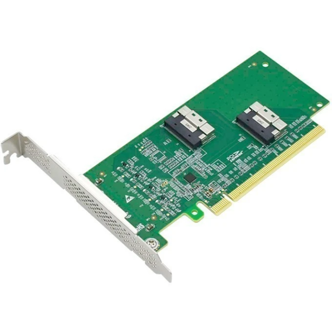 LR-LINK PCI-Ex16 2xSFF-8654 NVMe Adapter