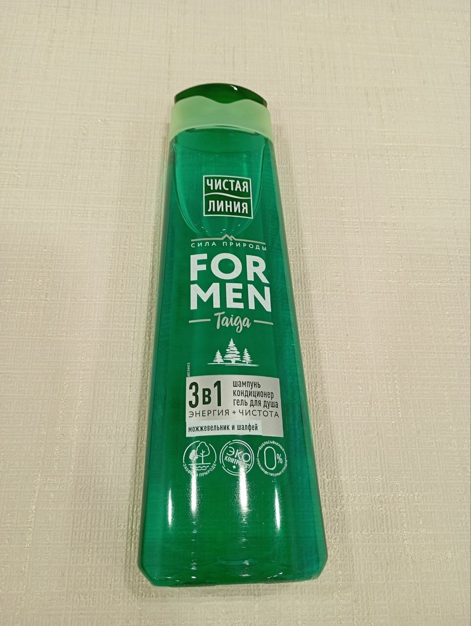 Чистая Линия Шампунь для волос For Men Taiga Энергия и чистота 3в1 - 400 мл