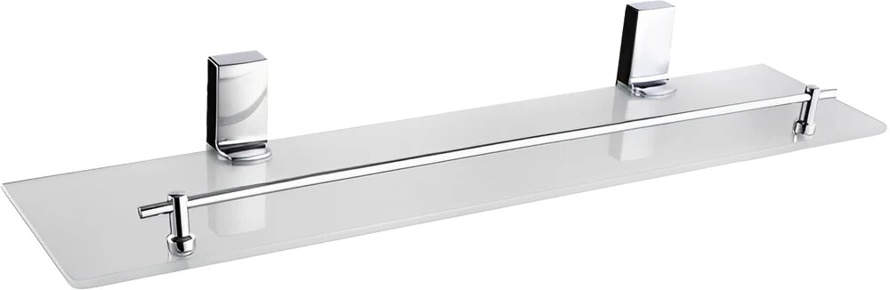 Полка под зеркало Haiba HB88 07 52,1 см, стеклянная, из нержавеющей стали, хром, матовая, глянцевая, полка для ванной