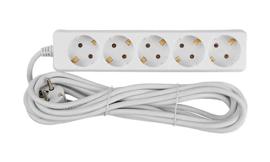 Удлинитель GENERAL GES-16-3x100-5-1,5m 16А 3х1 мм2 5 мест 1,5 м с зазем 470097