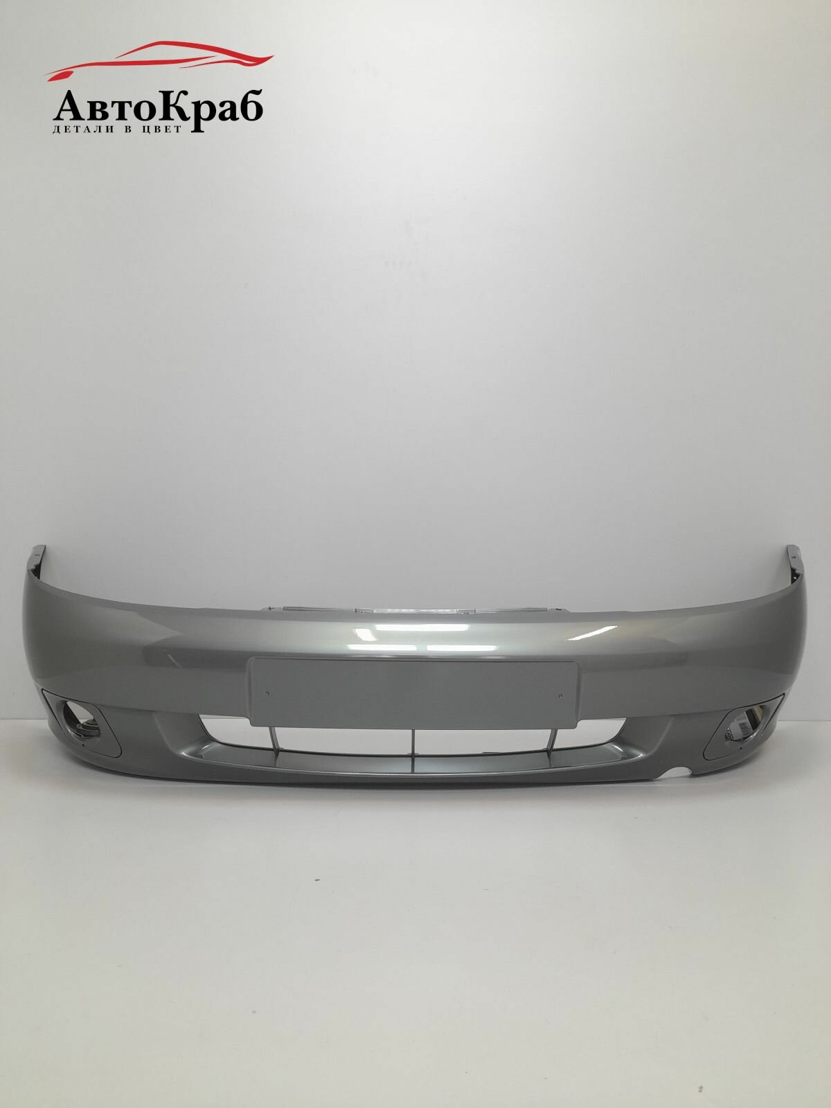 Бампер передний в цвет для Лада Калина 1 2004 - 2013 г, ВАЗ 1117, 1118, 1119, 650 - совиньон