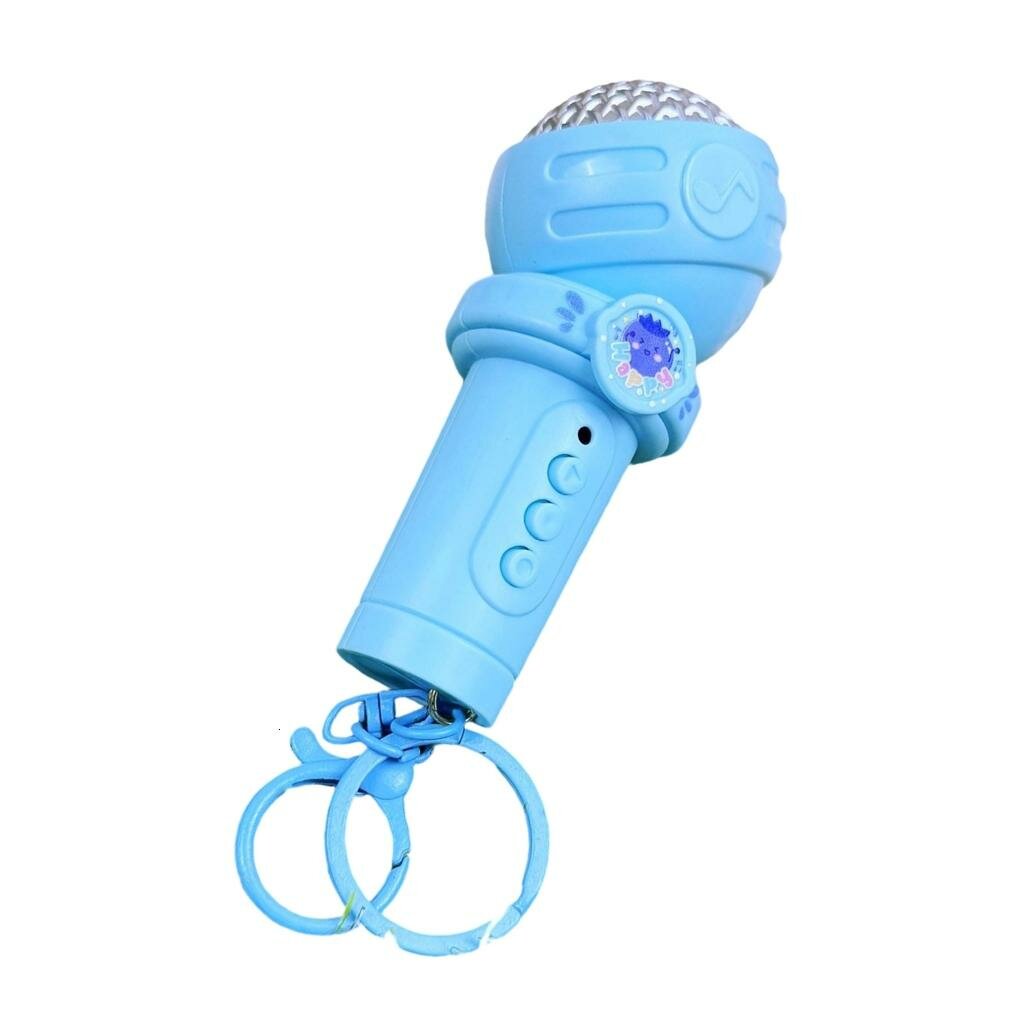 Микрофон-брелок многоразовый записывающий, Синий