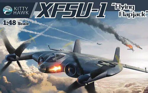 KittyHawk 80135 1/48 XF5U-1 "Flying Flapjack" Модель сборки самолёта