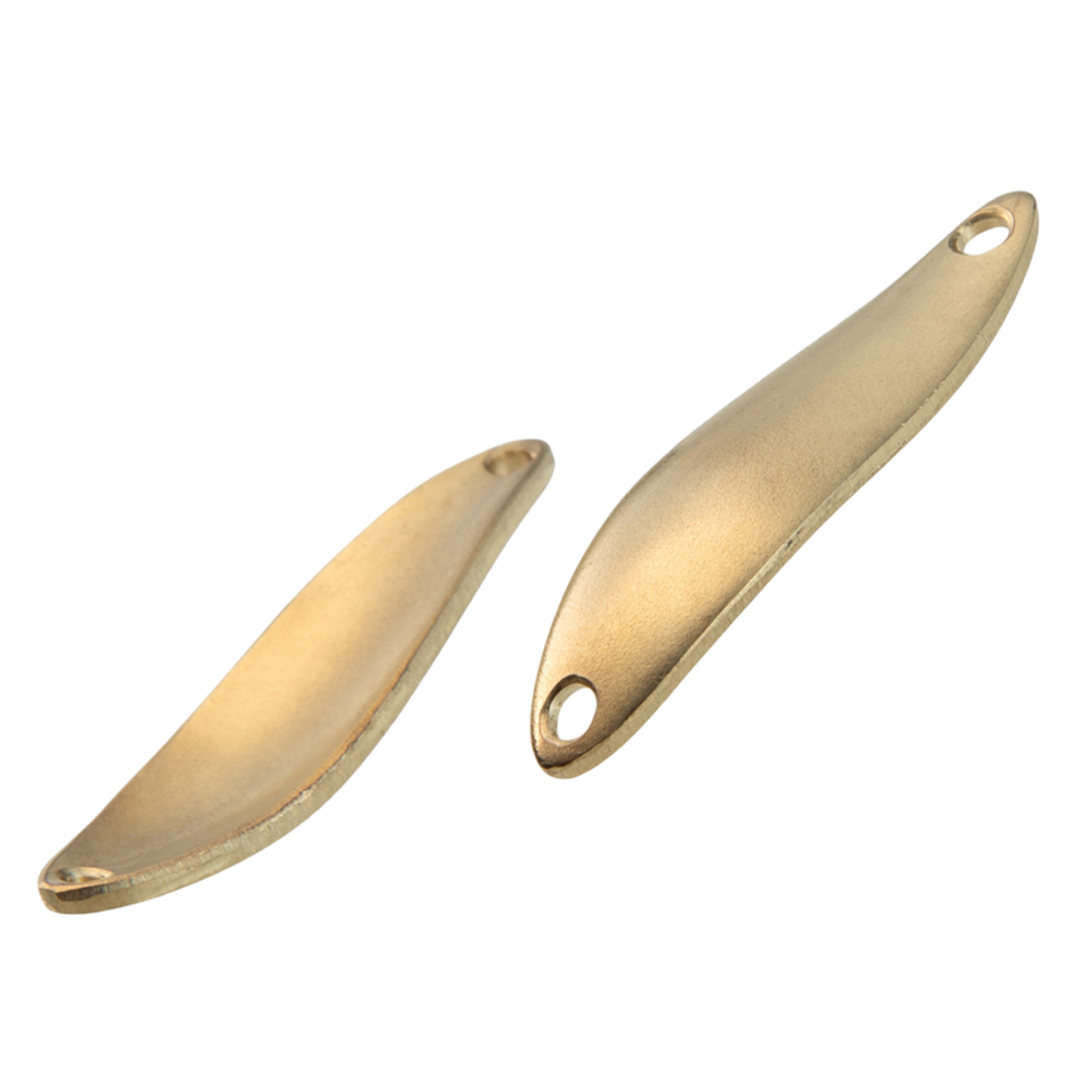 Блесна колеблющаяся микро Удачная латунь - размер 4.6 см (тол. 2 мм)