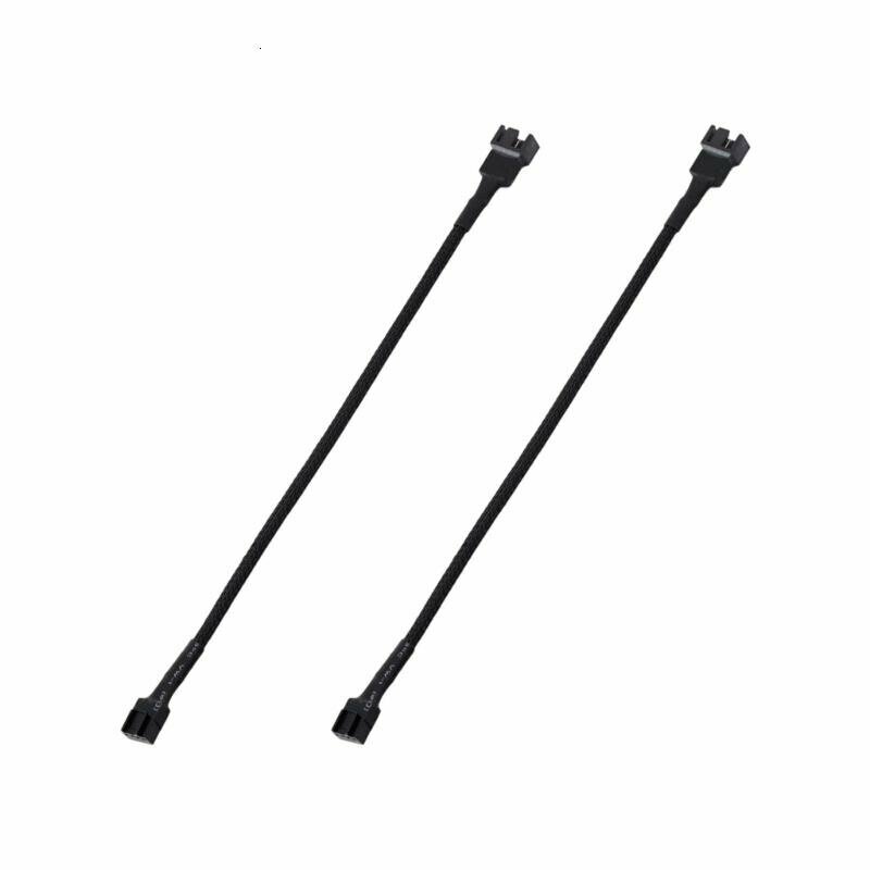 Кабель-удлинитель для вентилятора 26 см, 4-pin PWM, 2 шт, 1 to 1