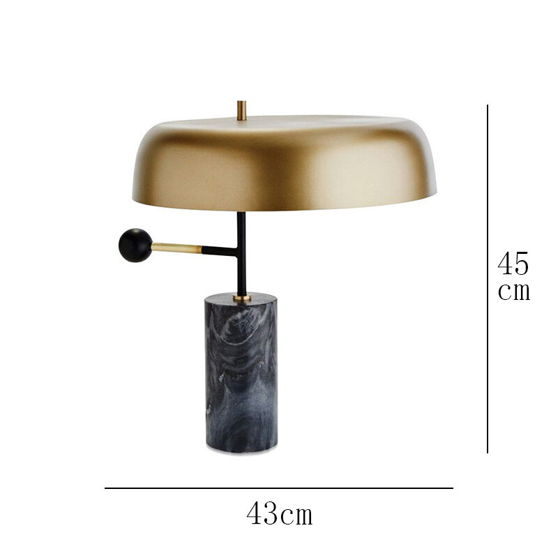 Скандинавская минималистичная постмодернистская световая роскошь мраморная настольная лампа, высококачественная стеклянная дизайнерская лампа для гостиной и спальни