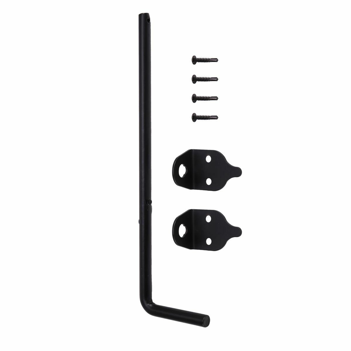 12-дюймовый тростниковый болт, прочный, с откидным стержнем, стопор для деревянных заборов, металлических ворот и дверей, 1 шт.