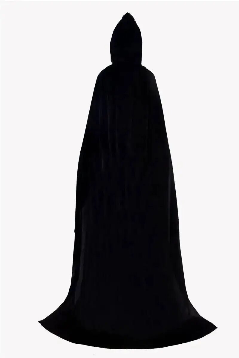 Мужская туника рыцаря тамплиеров черная Черный, XXL, Black Cloak