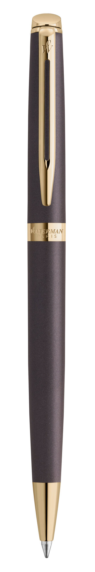 Ручка шариковая Waterman "Hemisphere Metallic Black Lacquer GT" синяя, 1,0мм, подарочная упаковка 2217942