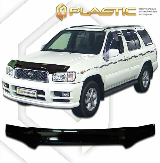 Дефлектор капота для Nissan Terrano 2002 Classic черный