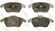 TRW GDB1605 Колодки передние CITROEN C4/PEUGEOT 308 1.6/2.0L+2.0HDI all 04-> TRW...