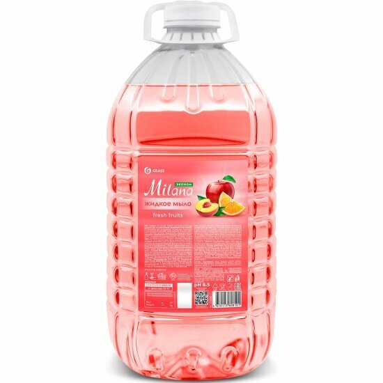 Жидкое мыло Grass Milana Эконом Fresh Fruits, 5 л