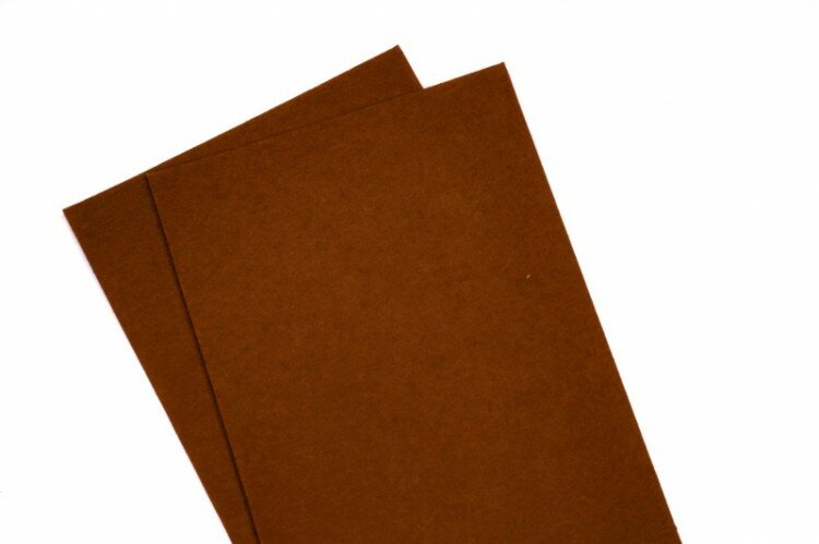 Фетр жёсткий 20х30см, цвет 685 светло-коричневый, толщина 1мм, 1021-035, 1 лист