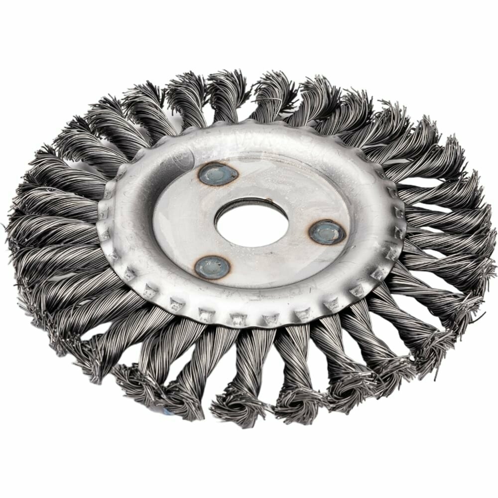 Щетка плоская (150х22 мм; крученая проволока) для УШМ vertextools 12100-150