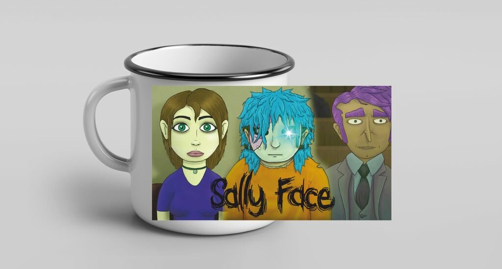 Кружка металлическая эмалированная Sally Face № 10