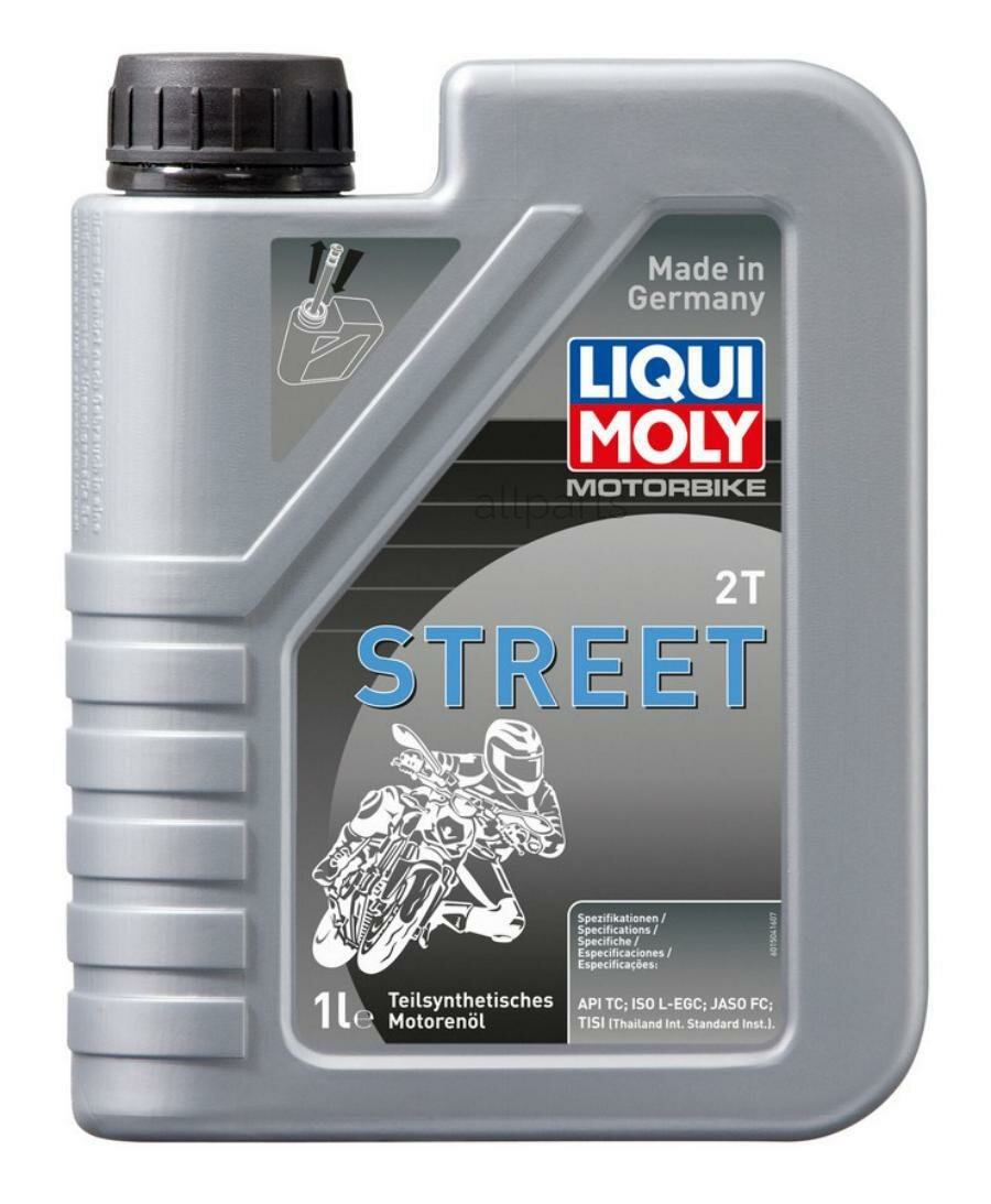 LIQUI MOLY 1504 Масло моторное для мотоциклов LIQUI MOLY 1л полусинтет Motorbike Street L-EGC 2T