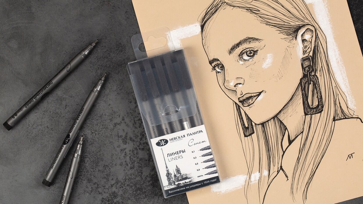 Набор линеров сонет 5 шт.