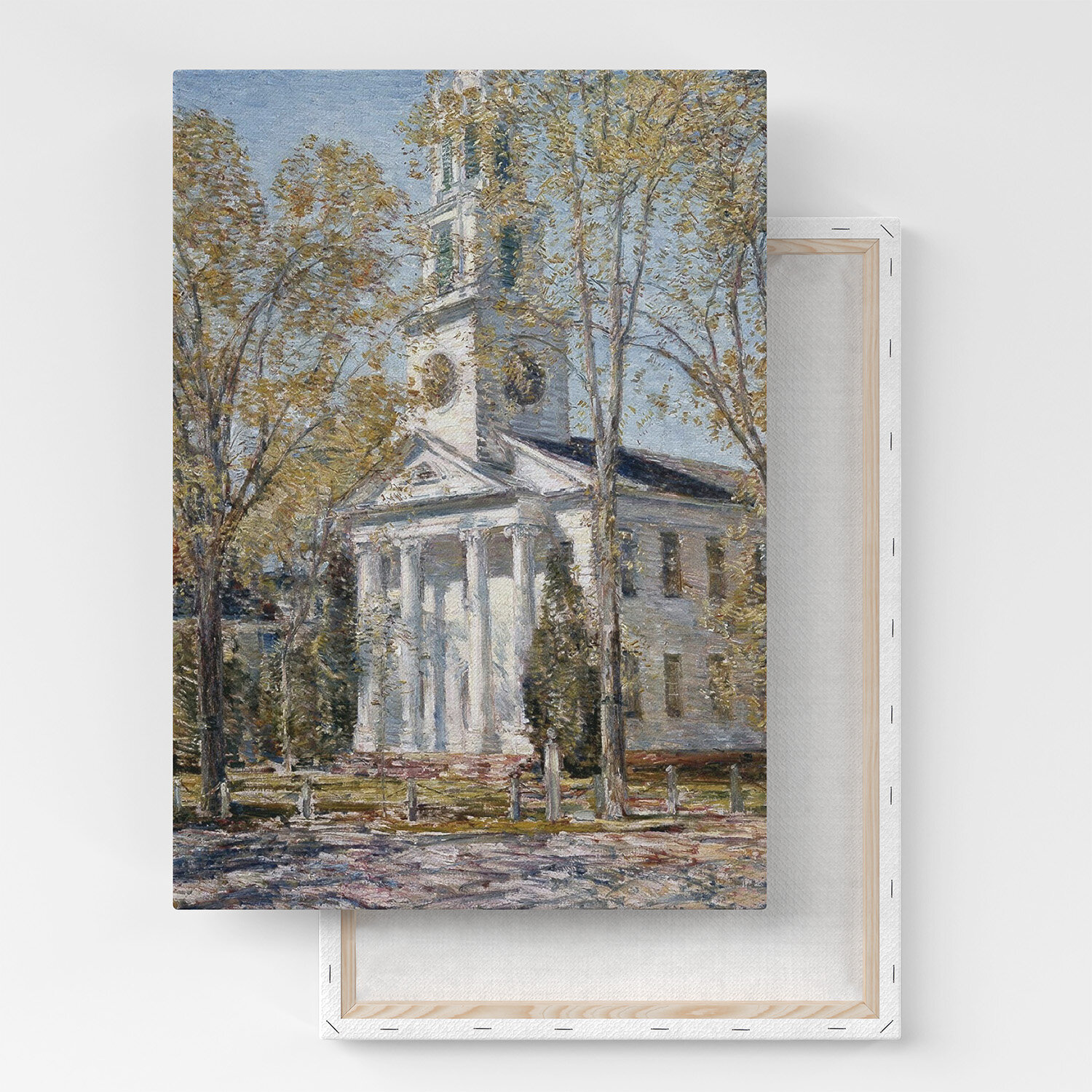 Картина на холсте, репродукция / Чайльд Гассам - Church at Old Lyme / Размер 30 x 40 см
