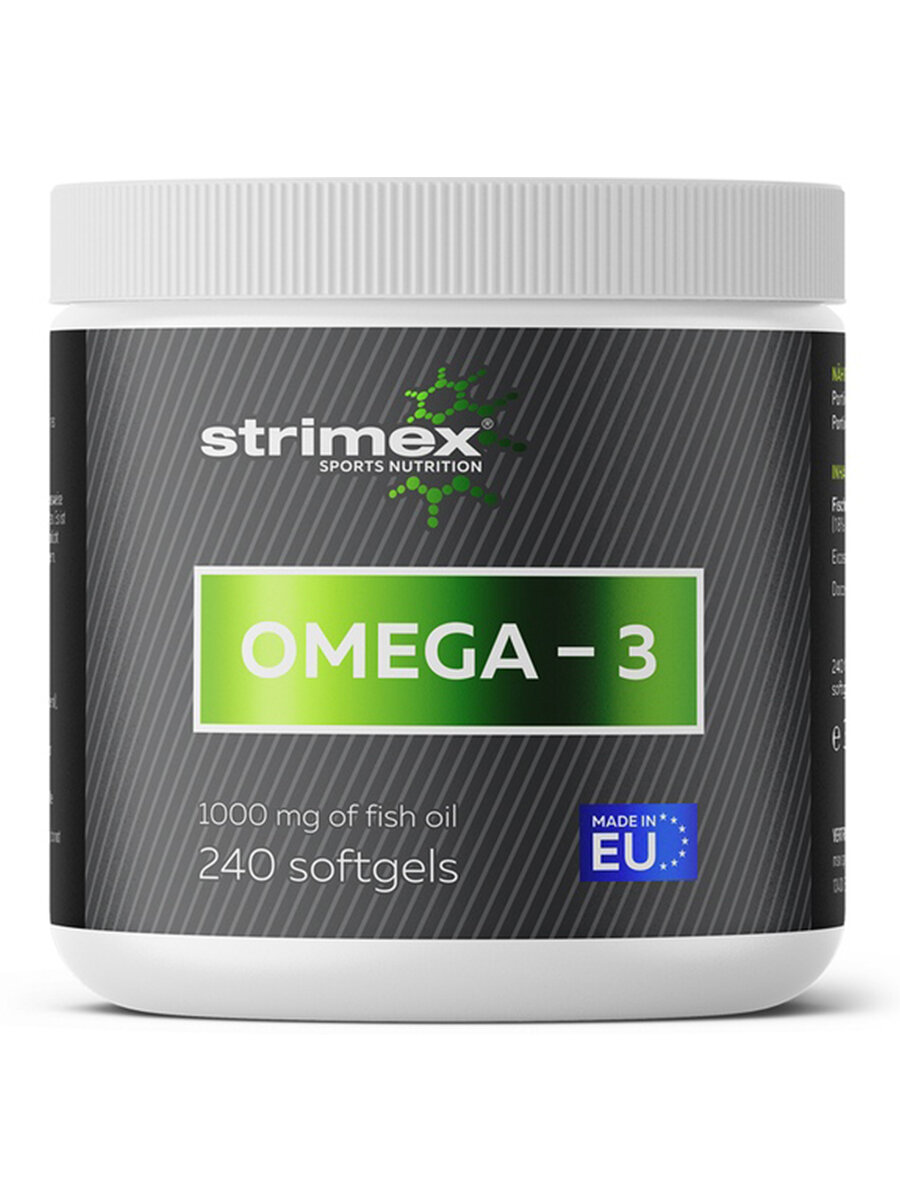 Омега 3 Strimex 240, капсулы, для иммунитета, для сердца, для обмена веществ