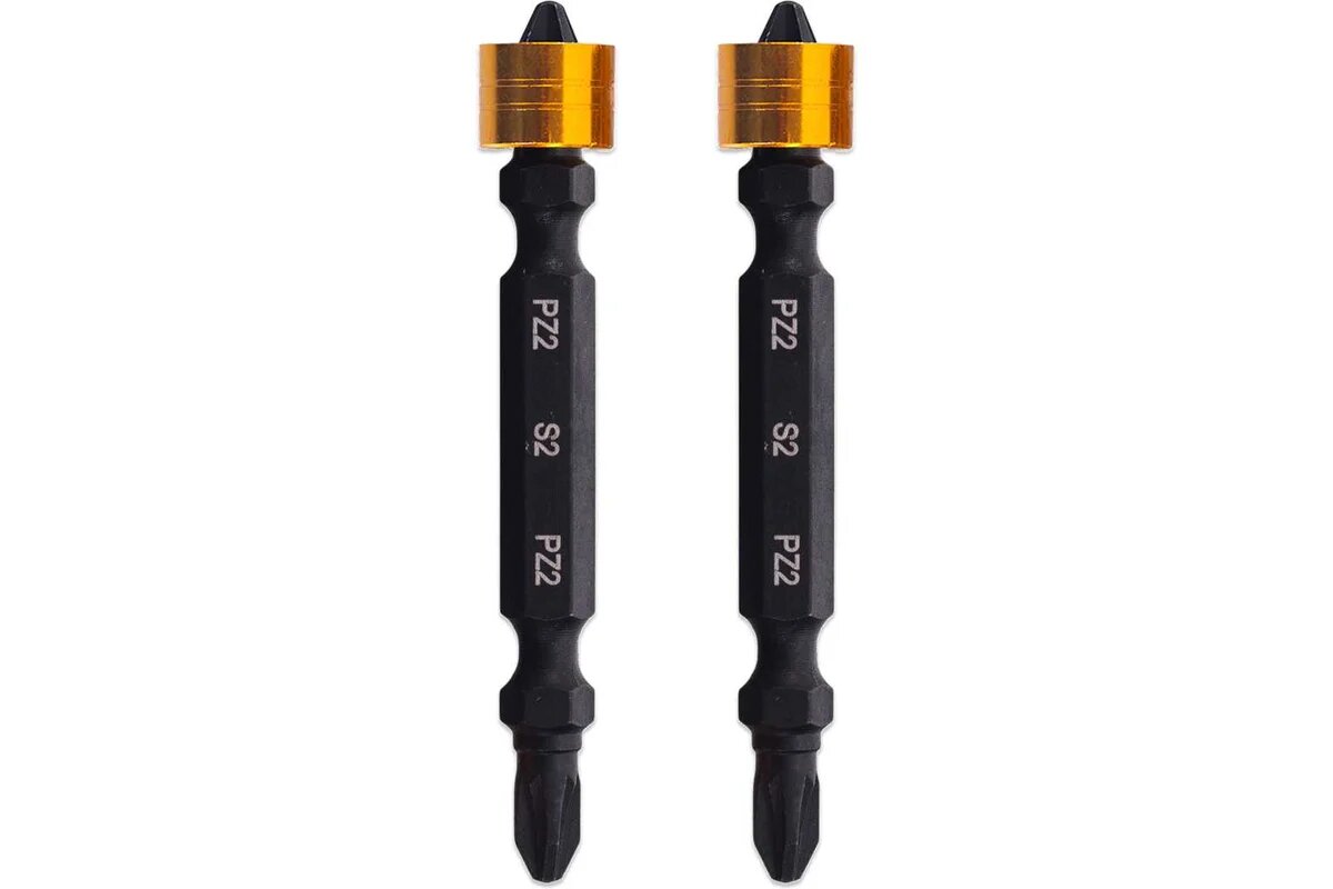 RAGE Биты магнитные двухсторонние с ограничителем S2 PZ2 x 65 мм комплект 2 шт 554240