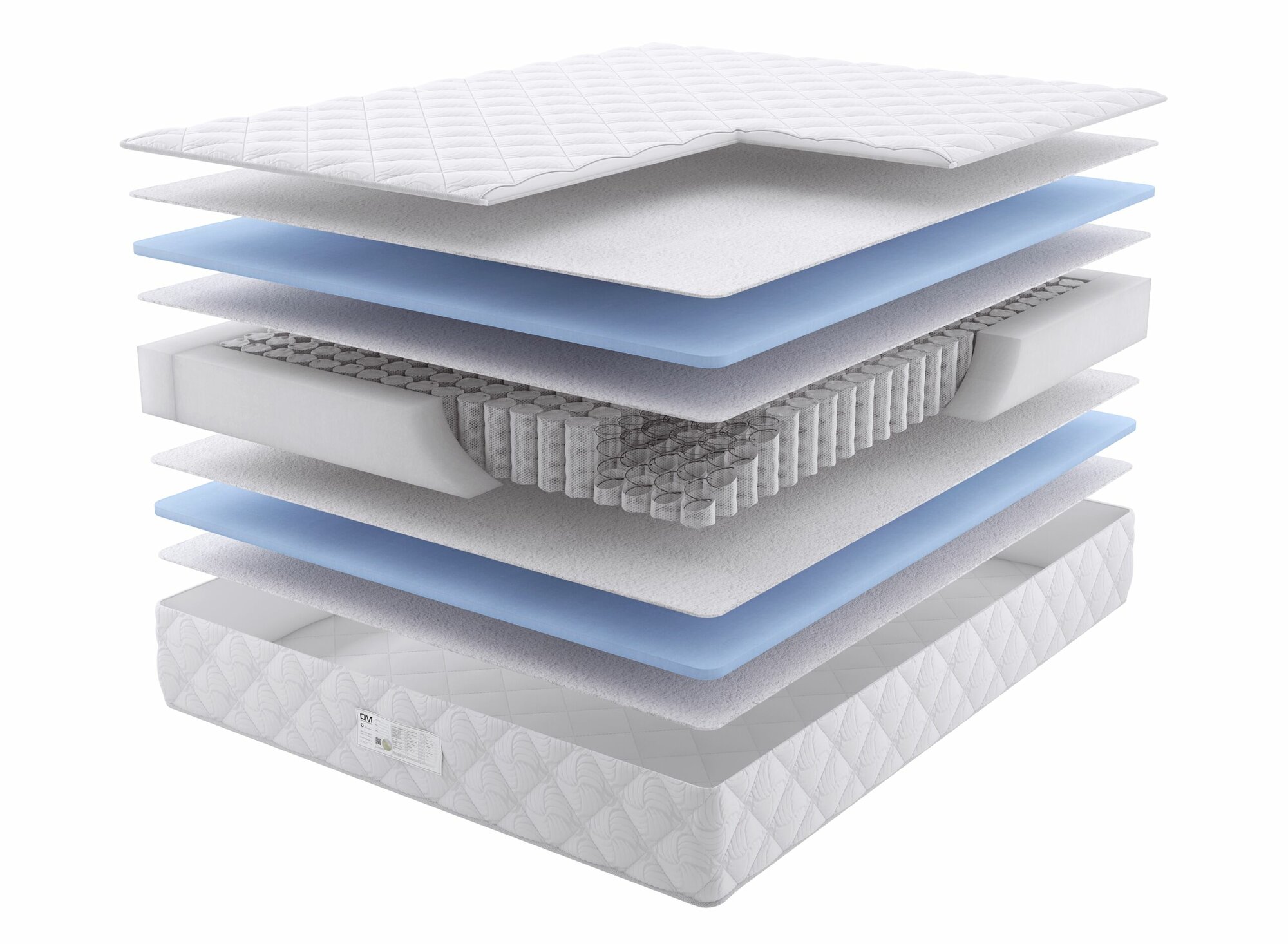 Матрас Dream Master Кантри 12 SP 160х200 анатомический средней жесткости Независимые пружины высота 21 см