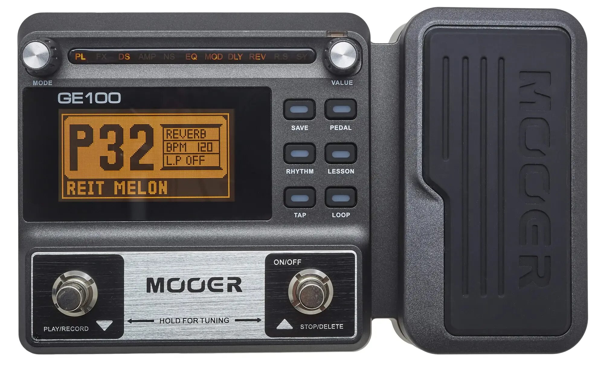 Гитарный процессор эффектов Mooer GE100 c педалью экспрессии, Mooer (Муэр)