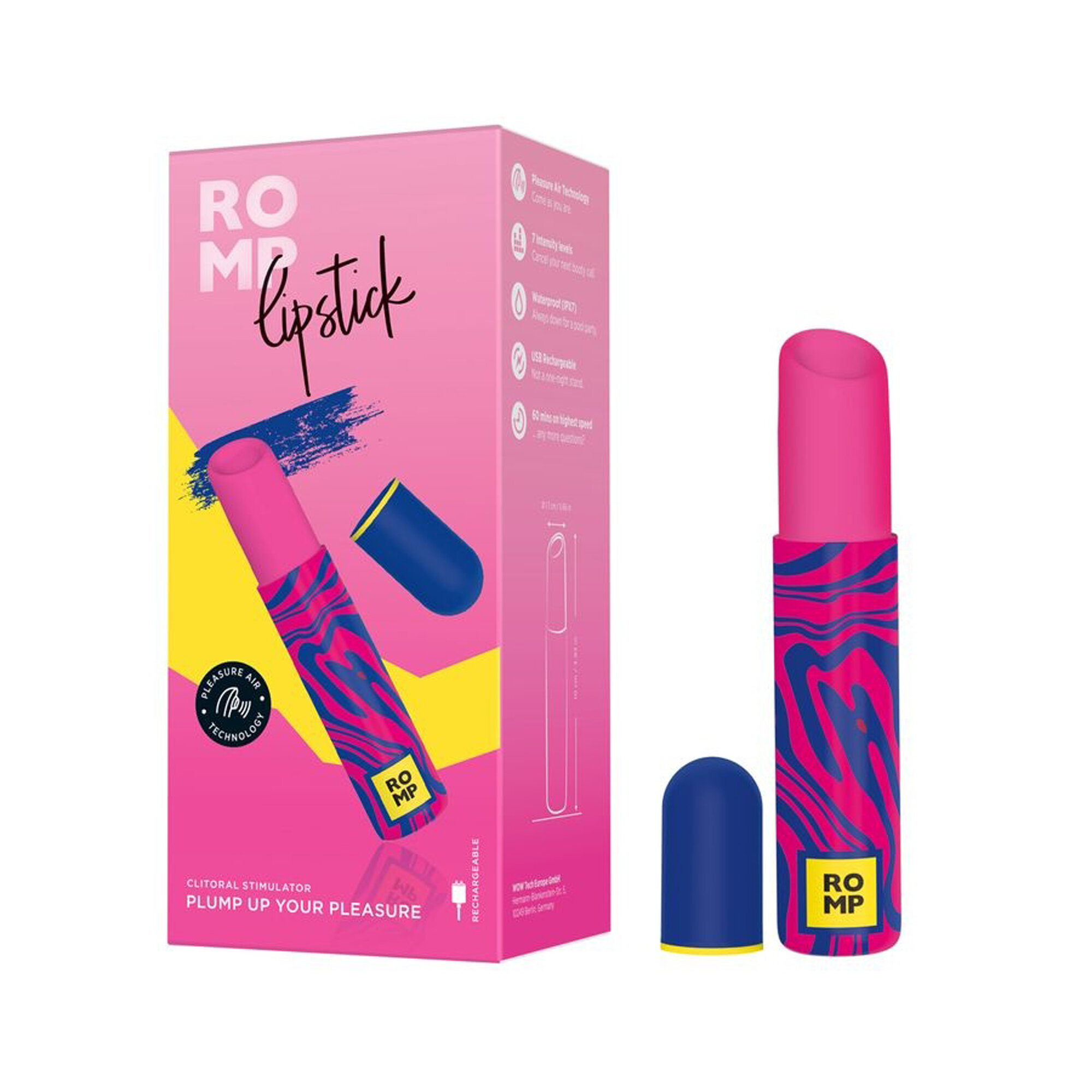Бесконтактный клиторальный стимулятор Romp Lipstick Romp / RPLP1SGG