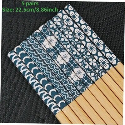 Бамбуковые палочки для еды 5 пар 7--5 pair