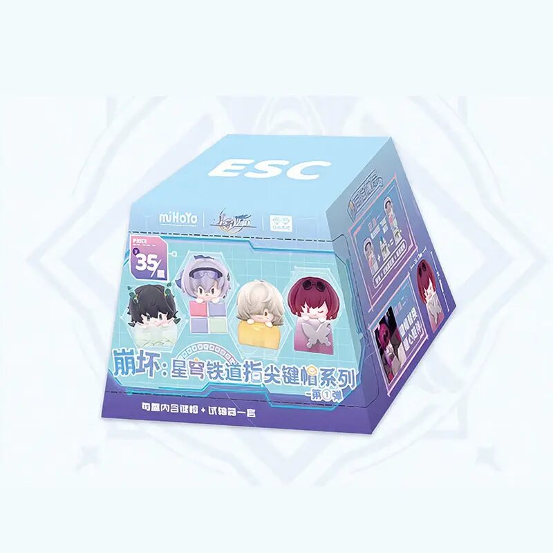 Фигурки-накладки для клавиш Honkai Star Rail Bandai: Джингл Юань, Кафка, Дань Хэн Random 1pcs