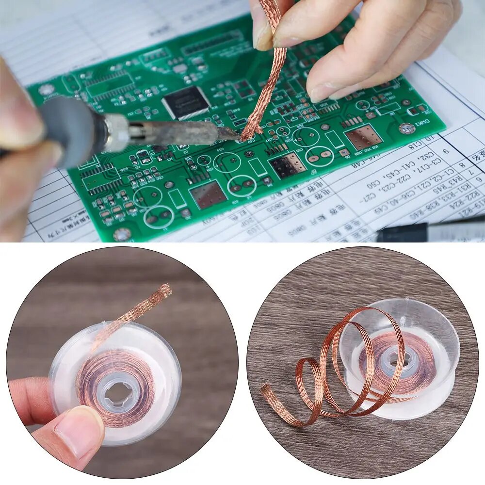 Медная паяльная лента для удаления припоя