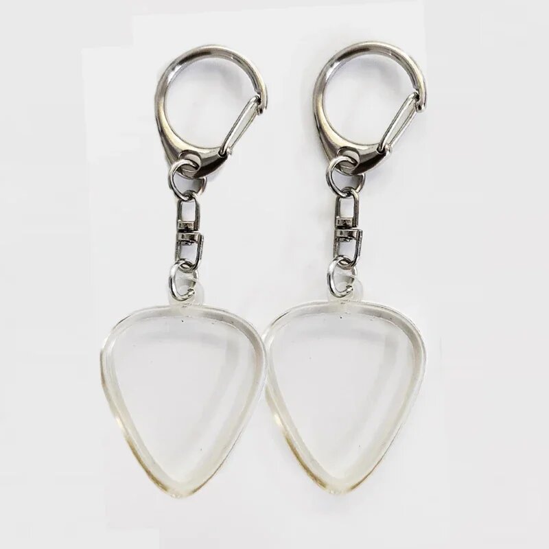 Коробка для медиаторов с брелоком, сердцевидные медиаторы 2pcs