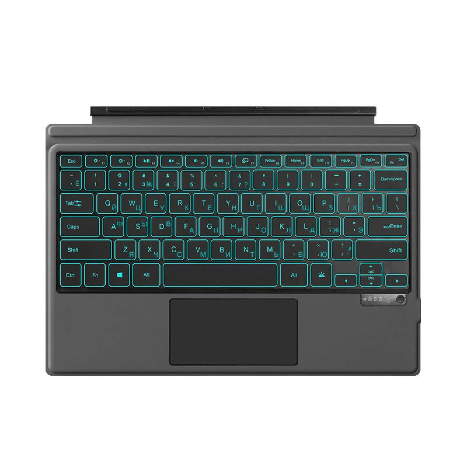 Съемная клавиатура MyPads для Microsoft Surface Pro 7/6/5/4/3 с магнитным креплением и русско-английской раскладкой