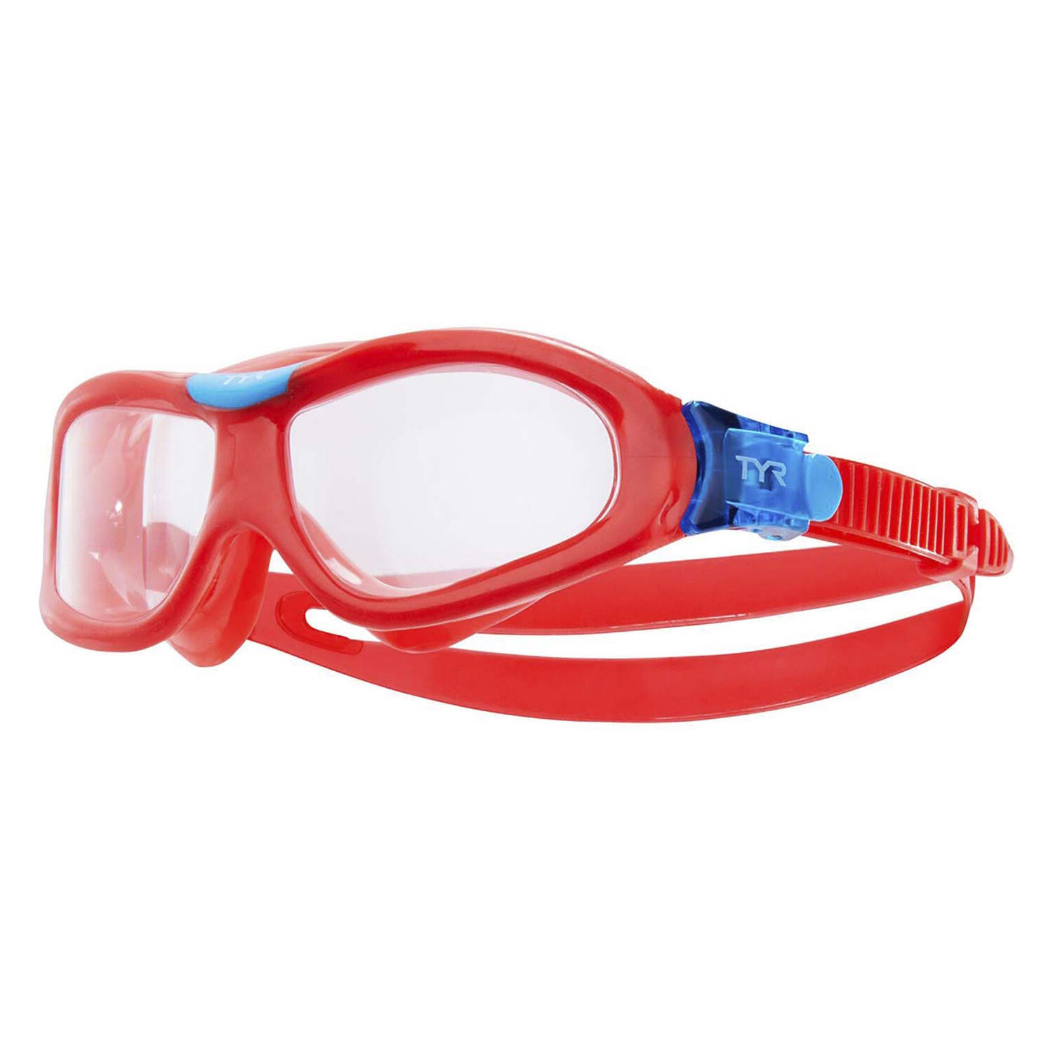 Детская Полумаска для плавания детская TYR Orion Swim Mask Kids Красный