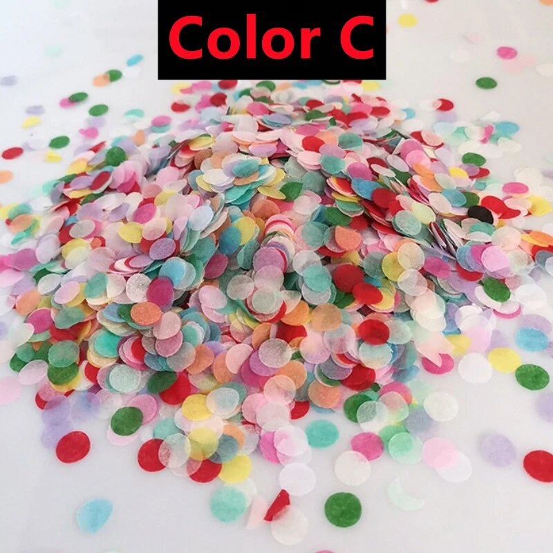Бумажное конфетти разноцветное 10г Color C