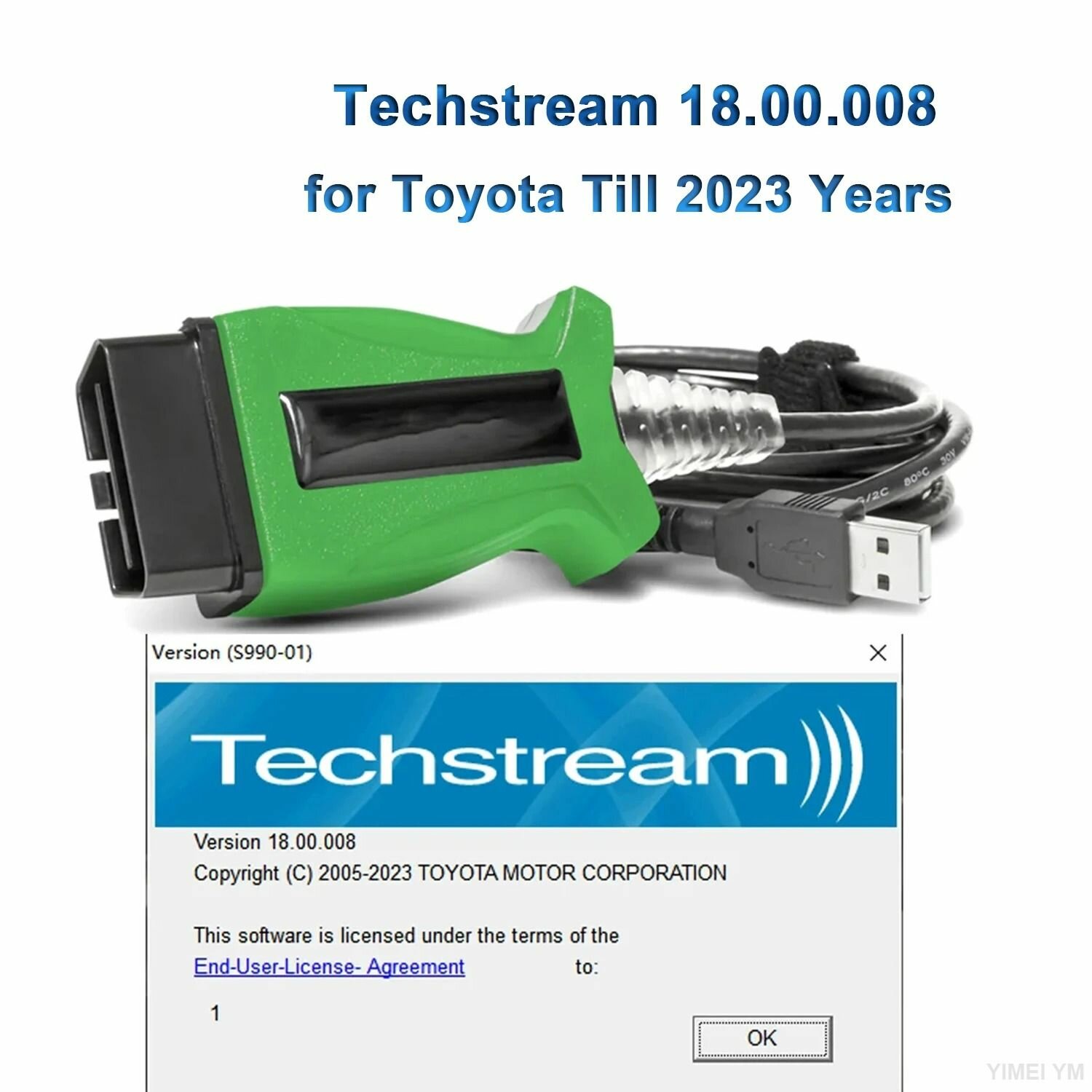 MONGOOSE MFC V18.00.008 Techstream для TOYOTA 2 TOYOTA2 TIS J2534 Passthru DLC3 OBDII OBD2 Автомобильный диагностический кабельный сканер до 2023 года