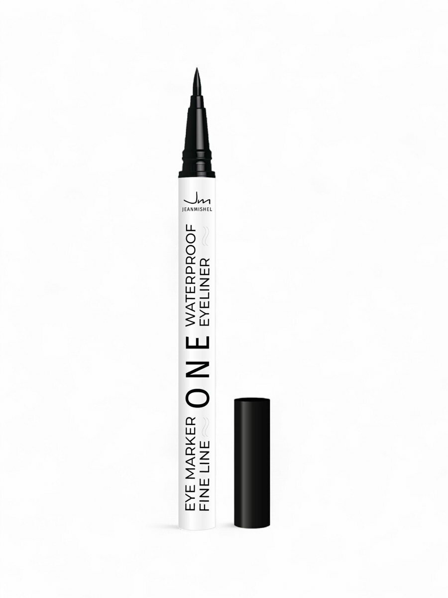 Подводка-фломастер для глаз ONE WATERPROOF, водостойкая, черная, 1.1 г