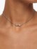 Колье LU Jewel, фианит, длина 35 см, серебряный