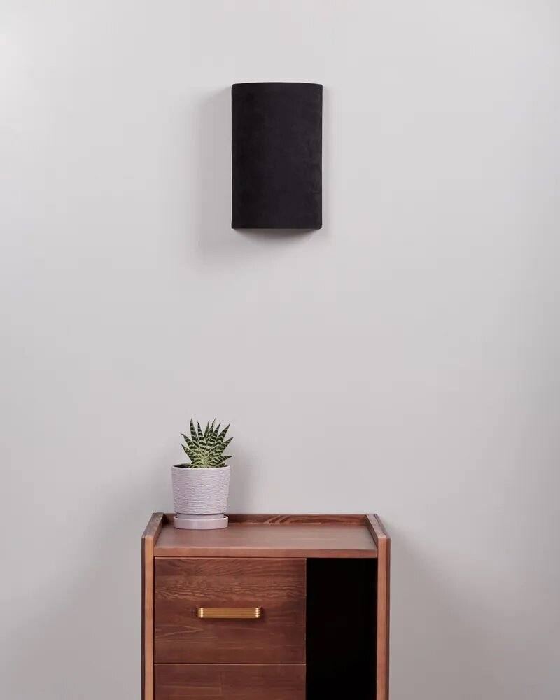 Бра настенный Ветер I/ Светильник настенный/ Черный бра/черный абажур/ 22*20см