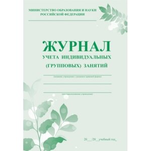 Журнал учета индивидуальных (групповых) занятий А4 (КЖ-400) ()