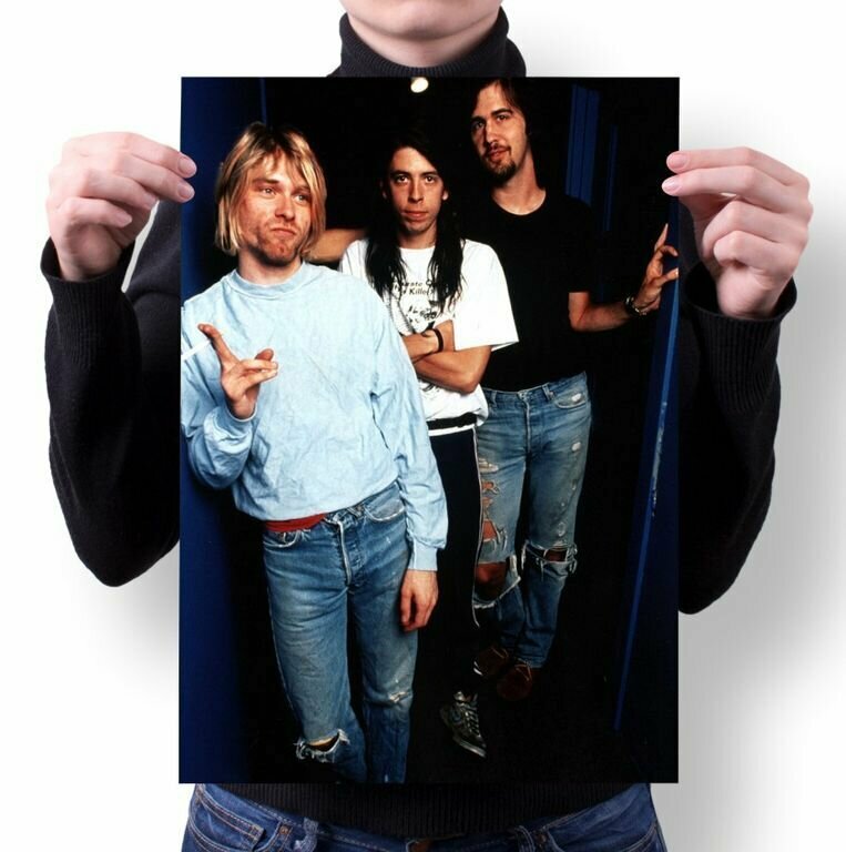 Плакат А3 принт Nirvana, Нирвана № 1