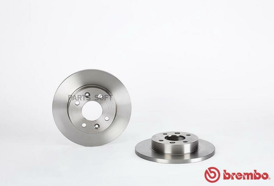 BREMBO 08.2958.14 Диск тормозной передний RENAULT LOGAN/LADA LARGUS /ABS-/D=238MM BREMBO 08.2958.14
