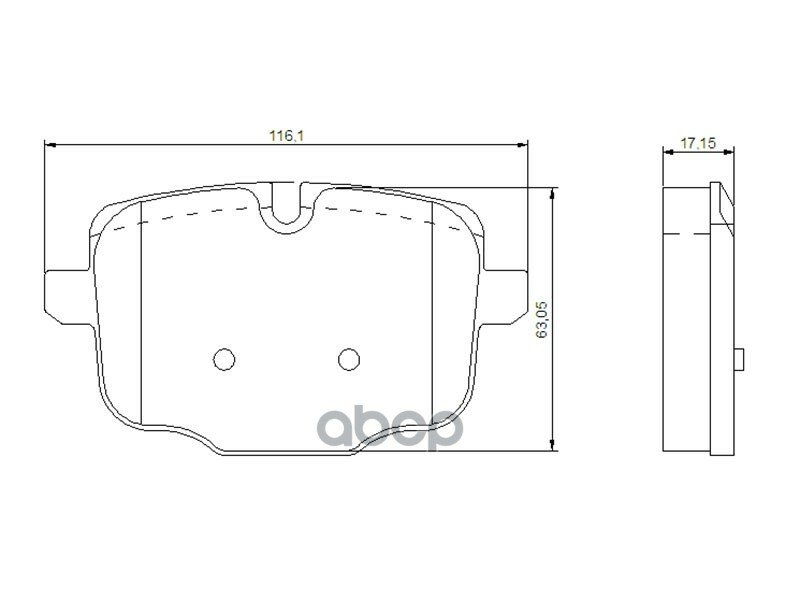 Колодки зад. BMW 5 (F10), 01/09 -/ X3 (G01, F97), 10/17 - AKNUK BP1093 AKNUK арт. BP1093