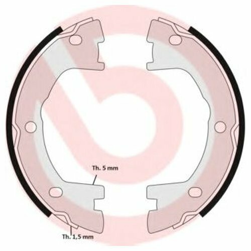 Комплект колодкок стояночного тормоза Brembo SA6506