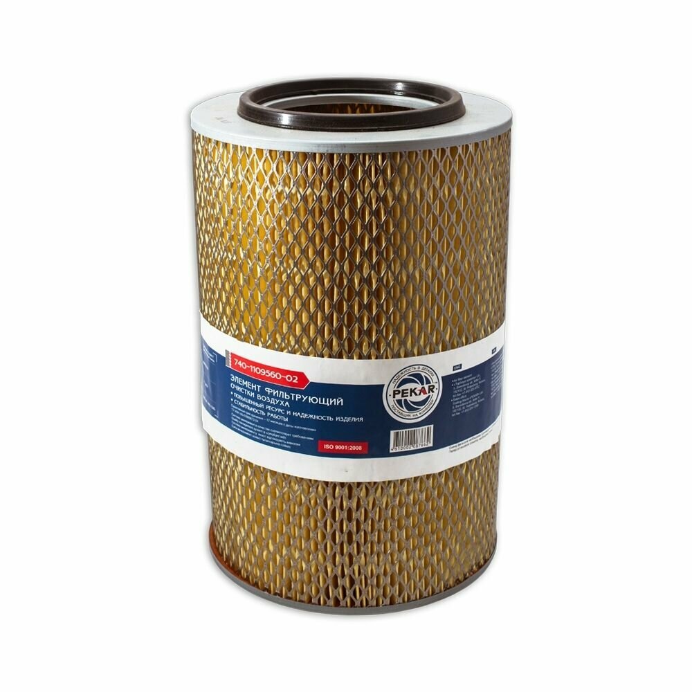 Фильтр воздушный (элемент) для а/м KMZ 5320; Урал 4320, 5557; МАЗ ; ЛИАЗ-6007, Pekar 740110956002