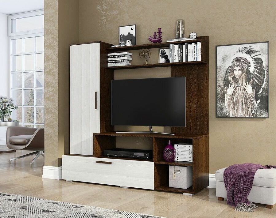 Гостиная BTS Евро 2 Венге/лоредо BTS Размеры: Высота 1520мм Глубина 440мм Ширина 1500мм