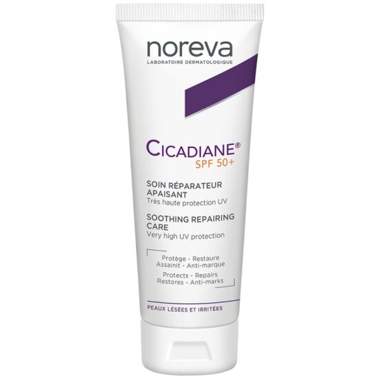 Крем для лица Noreva CicadianeSoothing Repairing Care SPF50 восстанавливающий успокаивающий, 40 мл