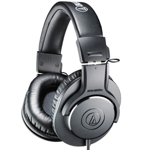 Bluetooth наушники с микрофоном AUDIO-TECHNICA ATH-M20XBT беспроводная полноразмерная гарнитура - чёрная