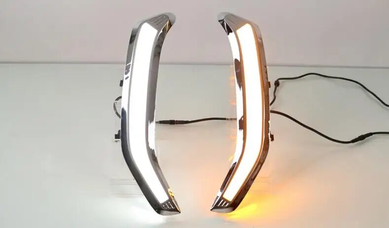 LED DRL дневные ходовые огни Toyota Subaru Forester 2013-2015, белые и желтые
