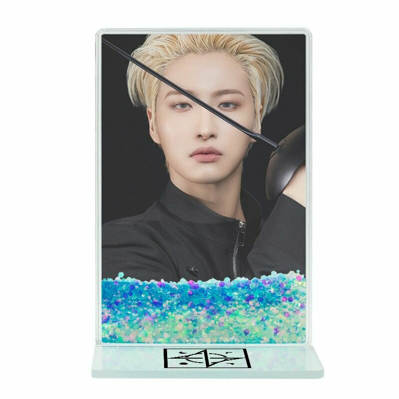 Акриловая фигурка статуэтка стенд участника к-поп группы Ateez - Пак Сонхва - Seonghwa - 3D открытка с блёстками